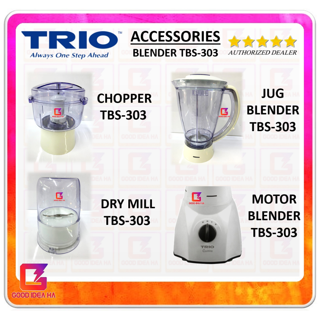 [100% ORIGINAL] Trio Accessories Blender (TBS-303 / TBS303) JUG / DRY ...