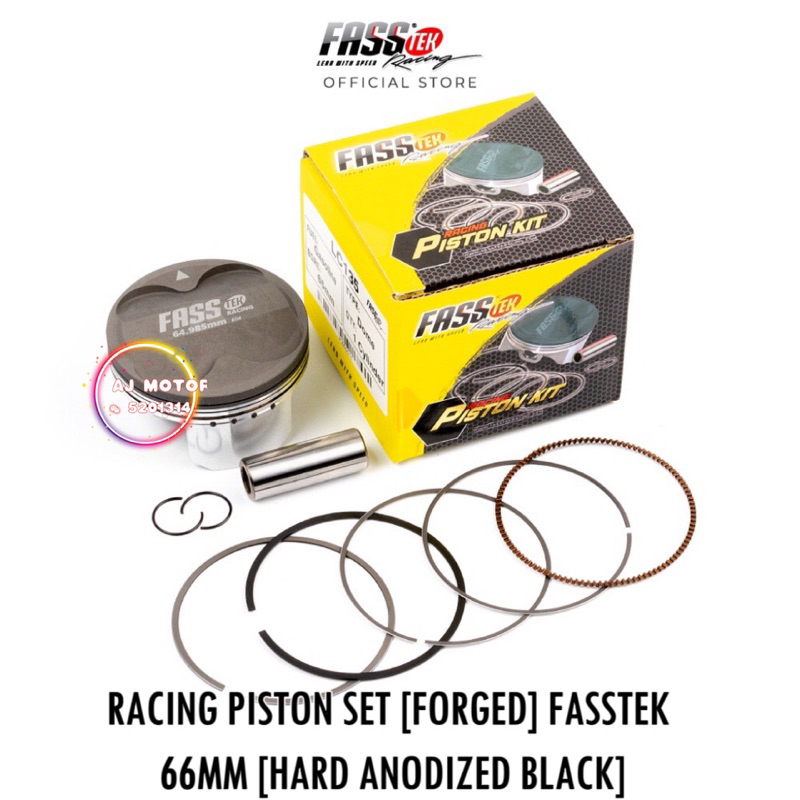 YAMAHA LC135 Y15ZR FZ150 FASSTEK SUPER HARD ANODIZED BLACK RACING ...