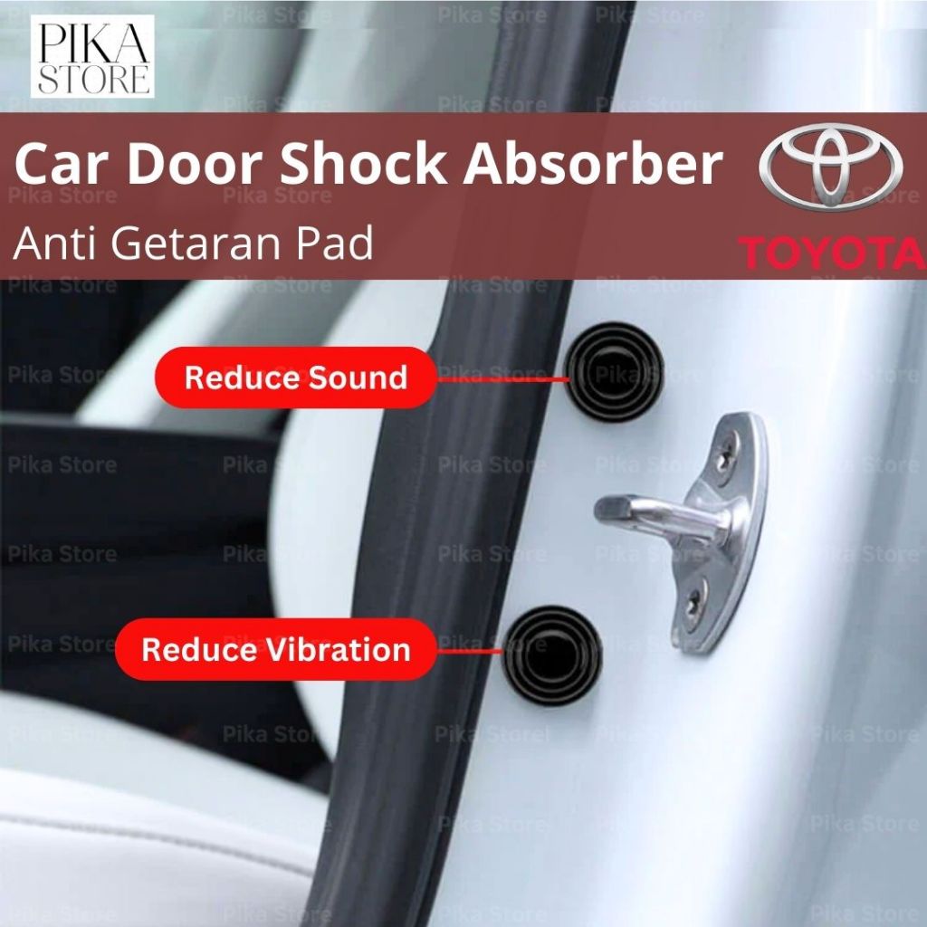 Toyota Car Door Anti Shock Buffer Absorber Pad Rubber Sound Proof Getah ...