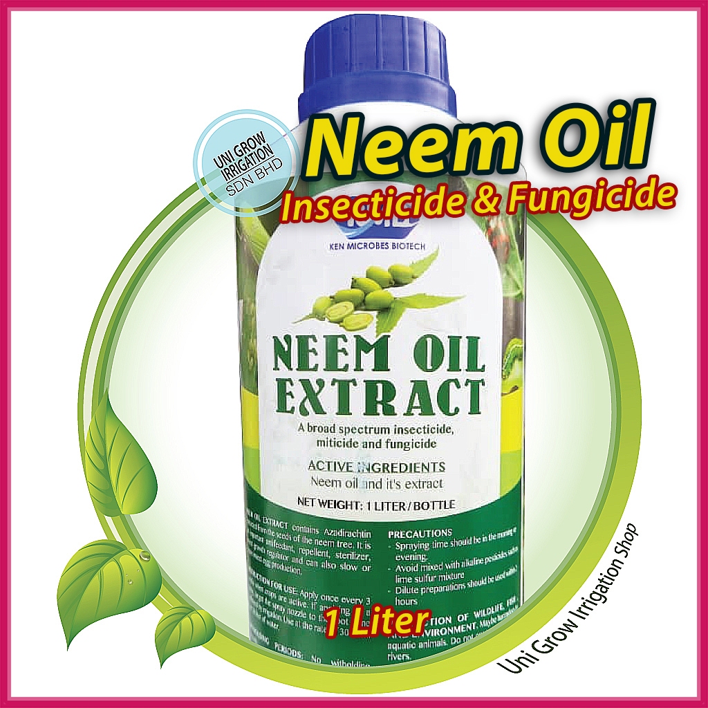 (1 Liter) Neem Oil Extract Racun Serangga Mesra Alam Pesticide Product ...