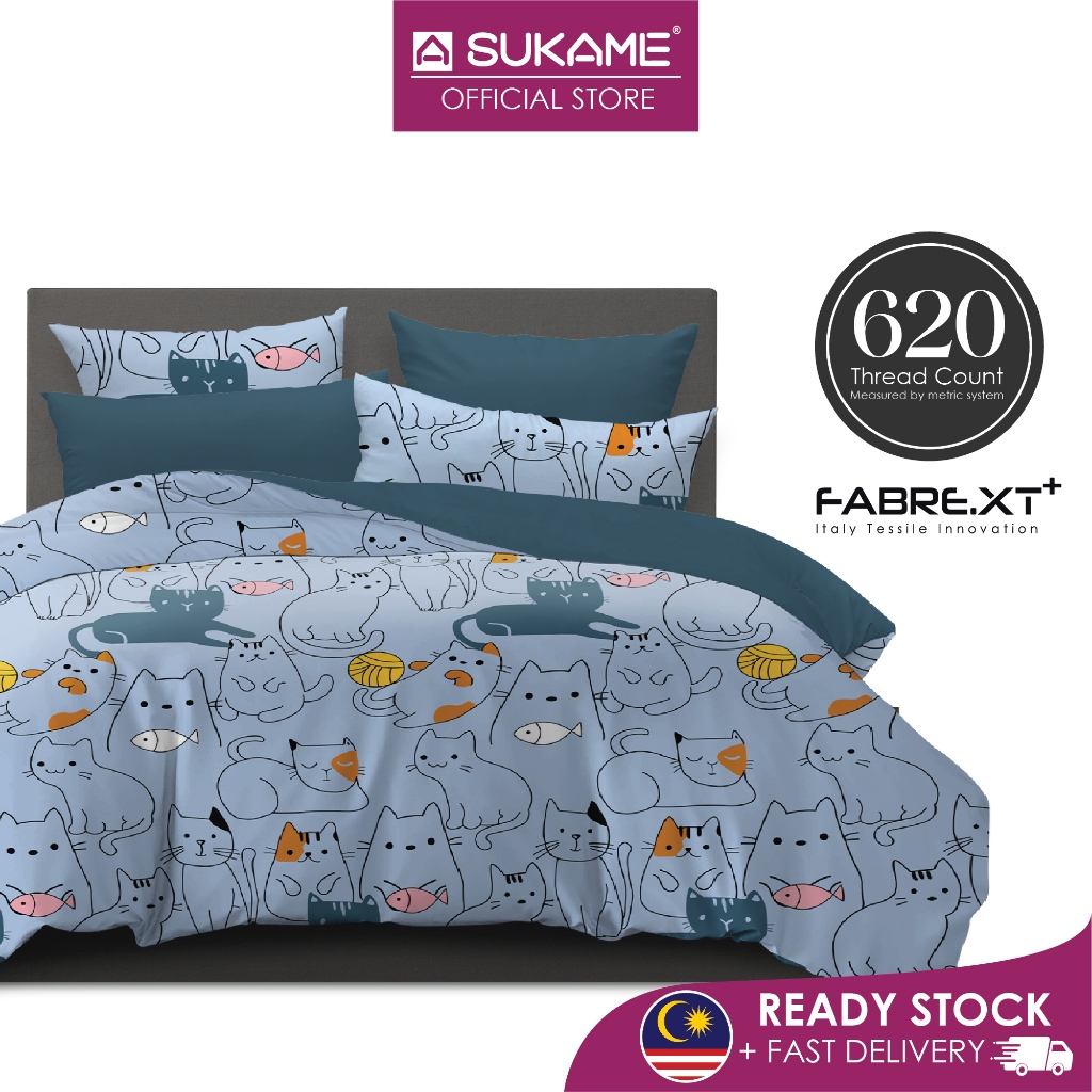 MONTHELIVING Fitted Bedsheet Set [620 Thread Count] / Cadar Tilam Getah ...