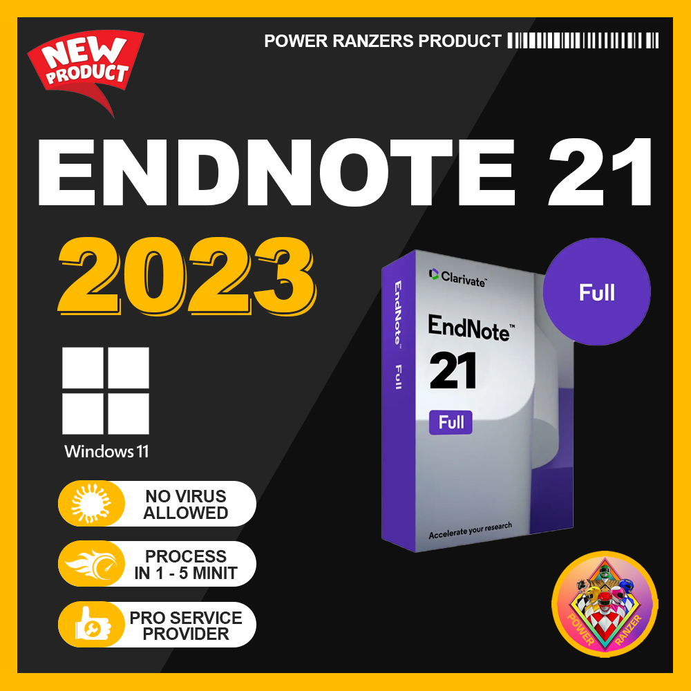 EndNote 21.4 2024 💻 EASY INSTALL 💻 LIFETIME PREMIUM 💻 | Shopee Malaysia