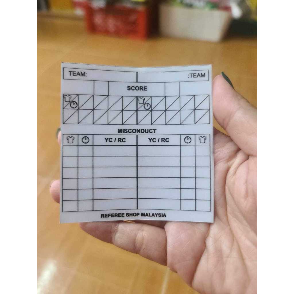 Referee Sticker Record Card | Shopee Malaysia