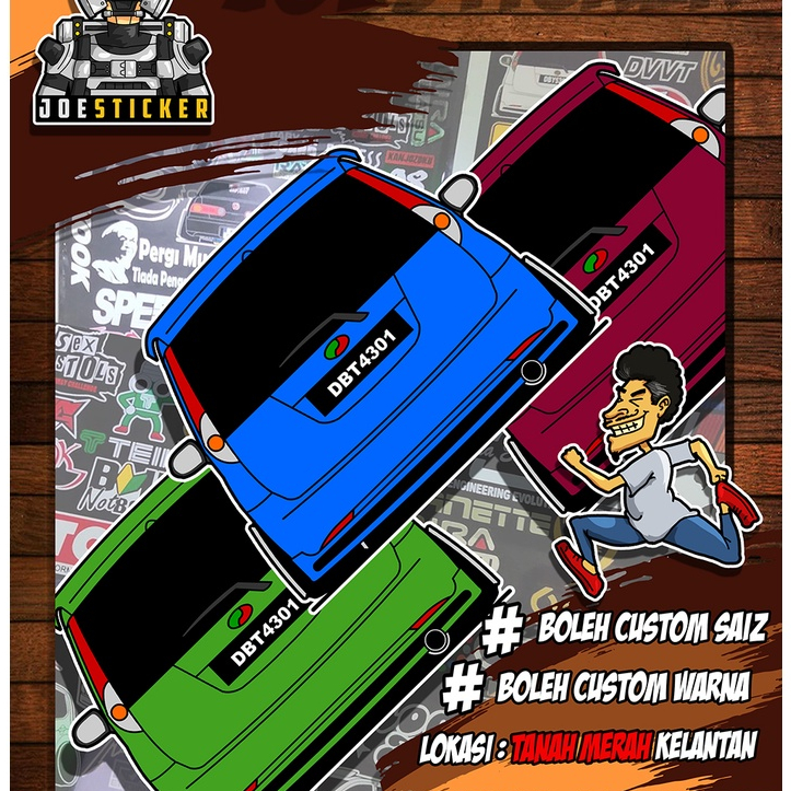 STICKER ALZA FIRST MODEL SIAP PLAT | Shopee Malaysia