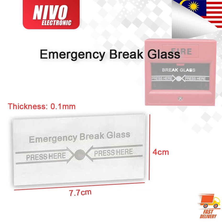 Emergency Break Glass (Glass Only ) | Shopee Malaysia