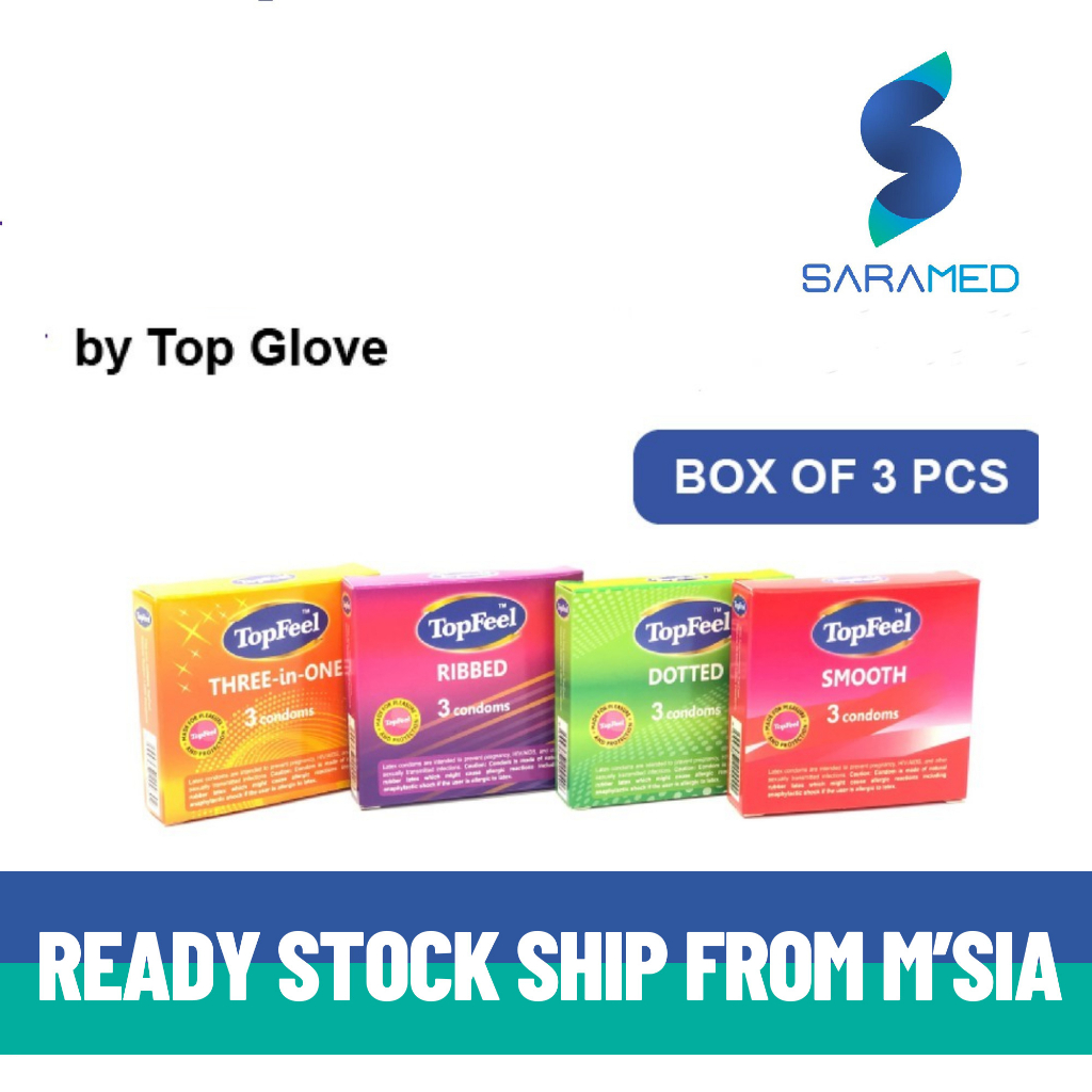 Buy 1 Free 1 Top Feel Smooth Rubber Latex Male Condom Expiry 12/2024 ...