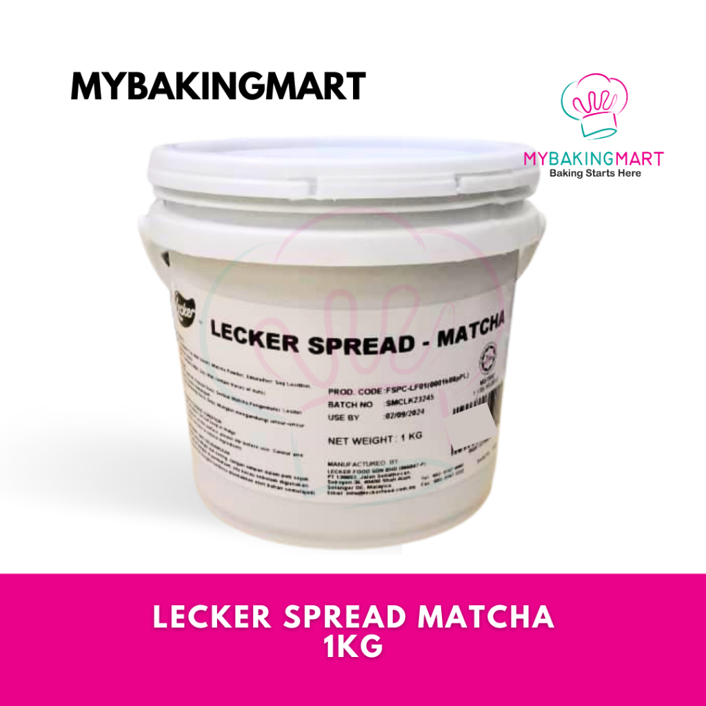 Lecker Spread 1kg - Hazelnut Chocolate / Salted Caramel / Matcha ...