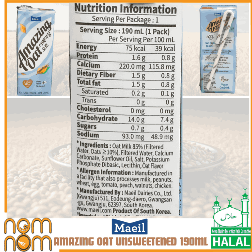 [Halal] MAEIL Korea Soy Milk Original|Chocolate & Amazing Oat Original ...