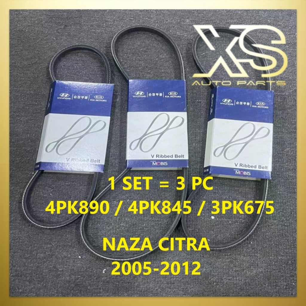 ORIGINAL Fan Belt Naza Citra 05-12 Alternator Belt / Air Cond Belt ...