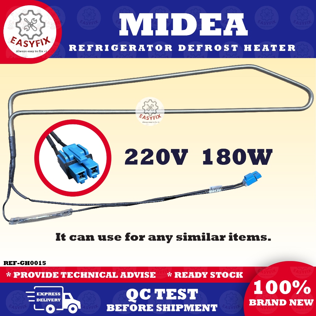(220V 180W) MIDEA REFRIGERATOR DEFROST HEATER FRIDGE HEATER PETI SEJUK ...