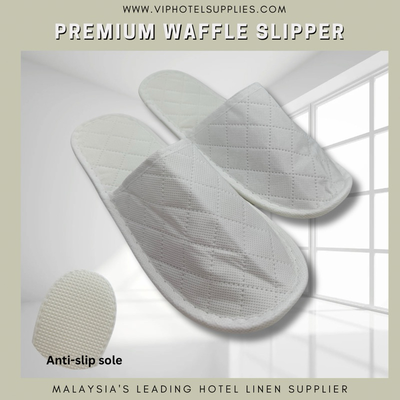 VIP Disposable Waffle Home Slipper / Hotel Slippers | Shopee Malaysia