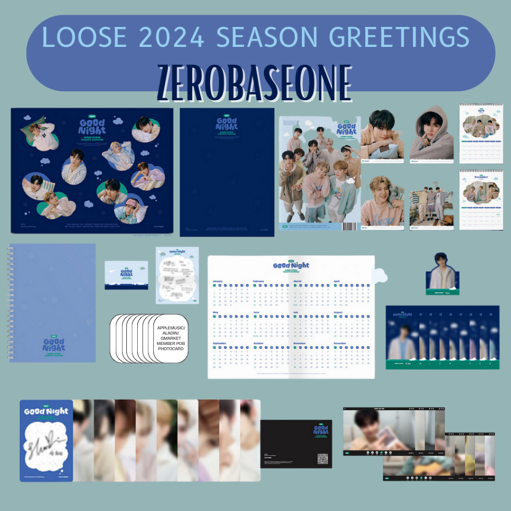 (LOOSE) ZEROBASEONE ZB1 2024 SEASON GREETINGS (READY STOCK) | Shopee Malaysia