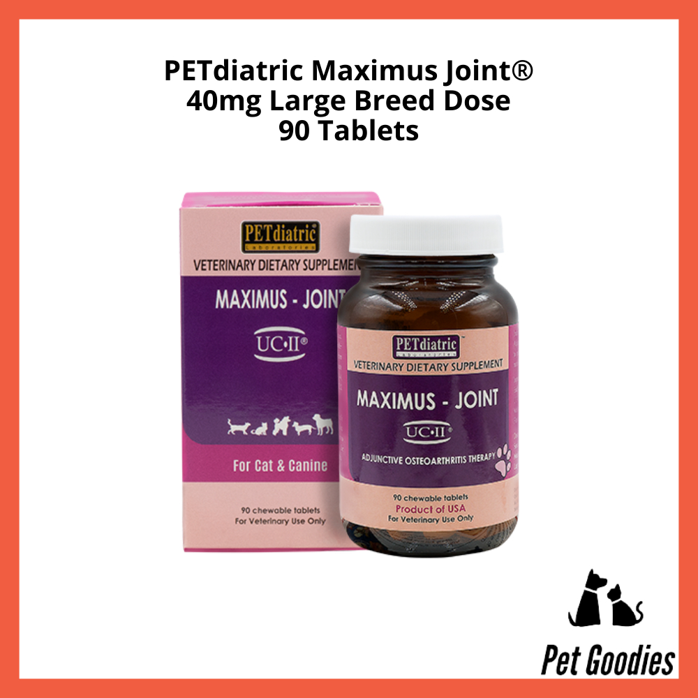PETdiatric Maximus Joint® 40mg Large Breed Dose 90 Tablets | Shopee ...