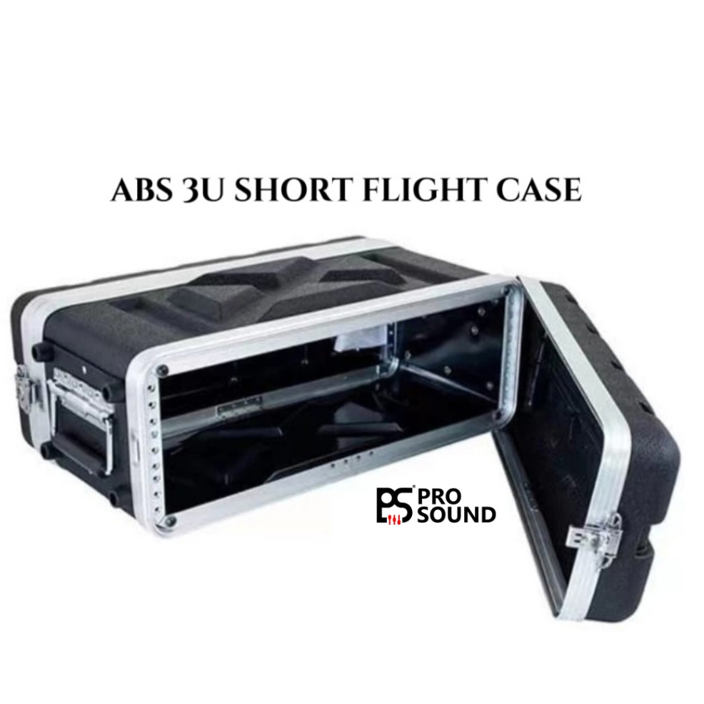 ABS 3U Short Flight Case Equipment Case For Wireless Mic And ...