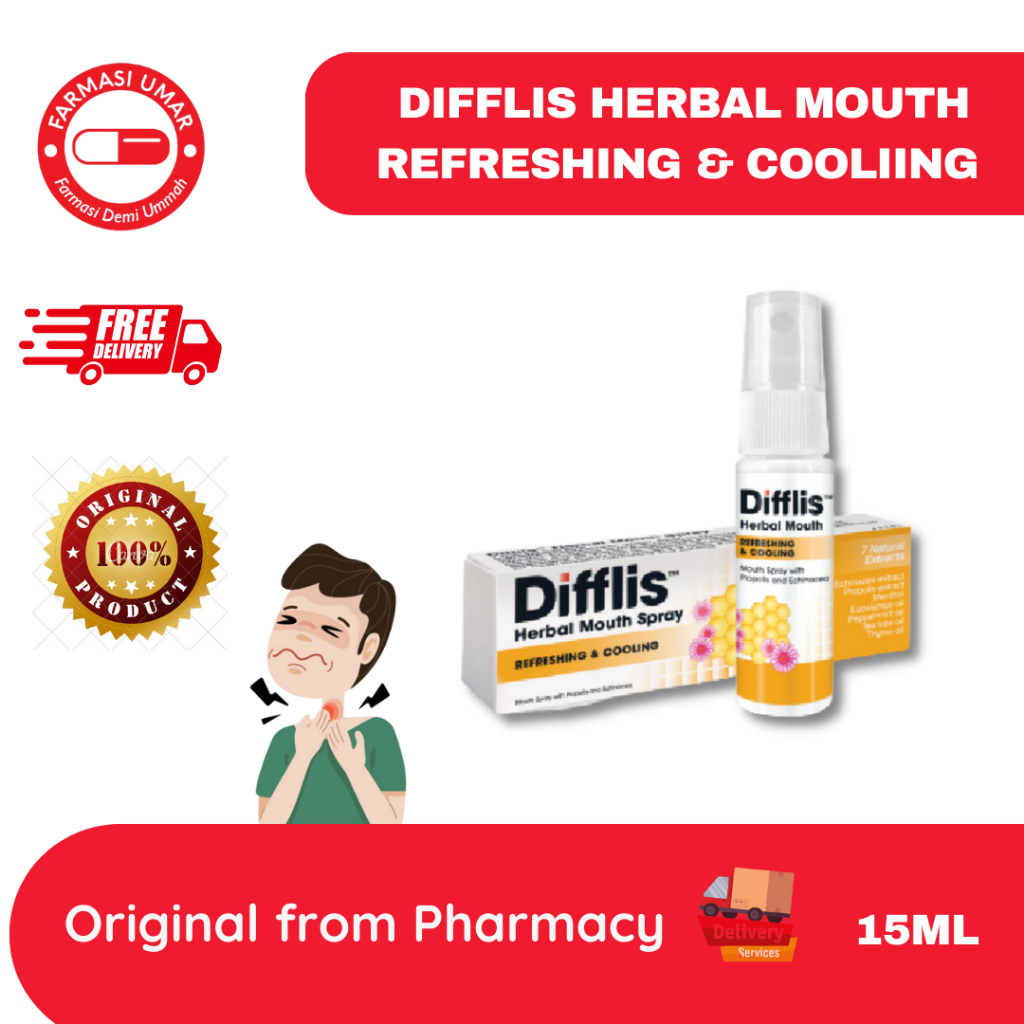 DIFFLIS HERBAL MOUTH SPRAY 15ML DIFFLAM INOVA | Shopee Malaysia