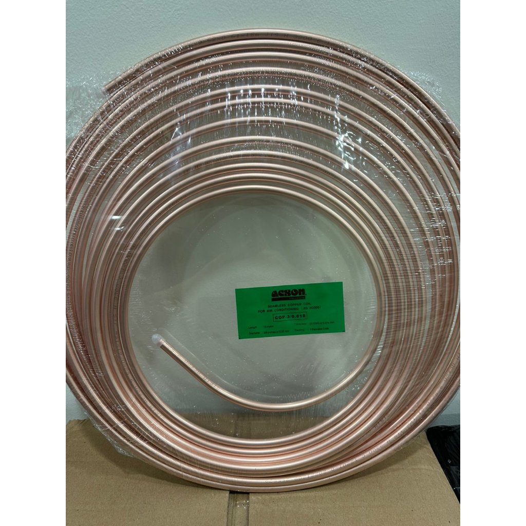 Acson Copper Pipe Copper Tube Air Cond Thickness 0.61mm ACSON (1/4'', 3 ...
