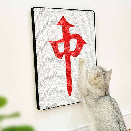 Mahjong/ Panda Cat Scratch Play Kitten Toys Kucing Scratchern Cute ...