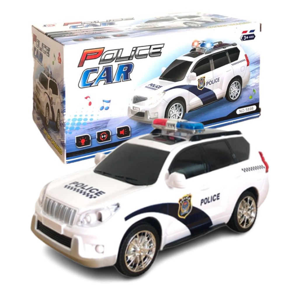 Battery Operated Flash Electric SUV Police Car With Lights & Sound ...