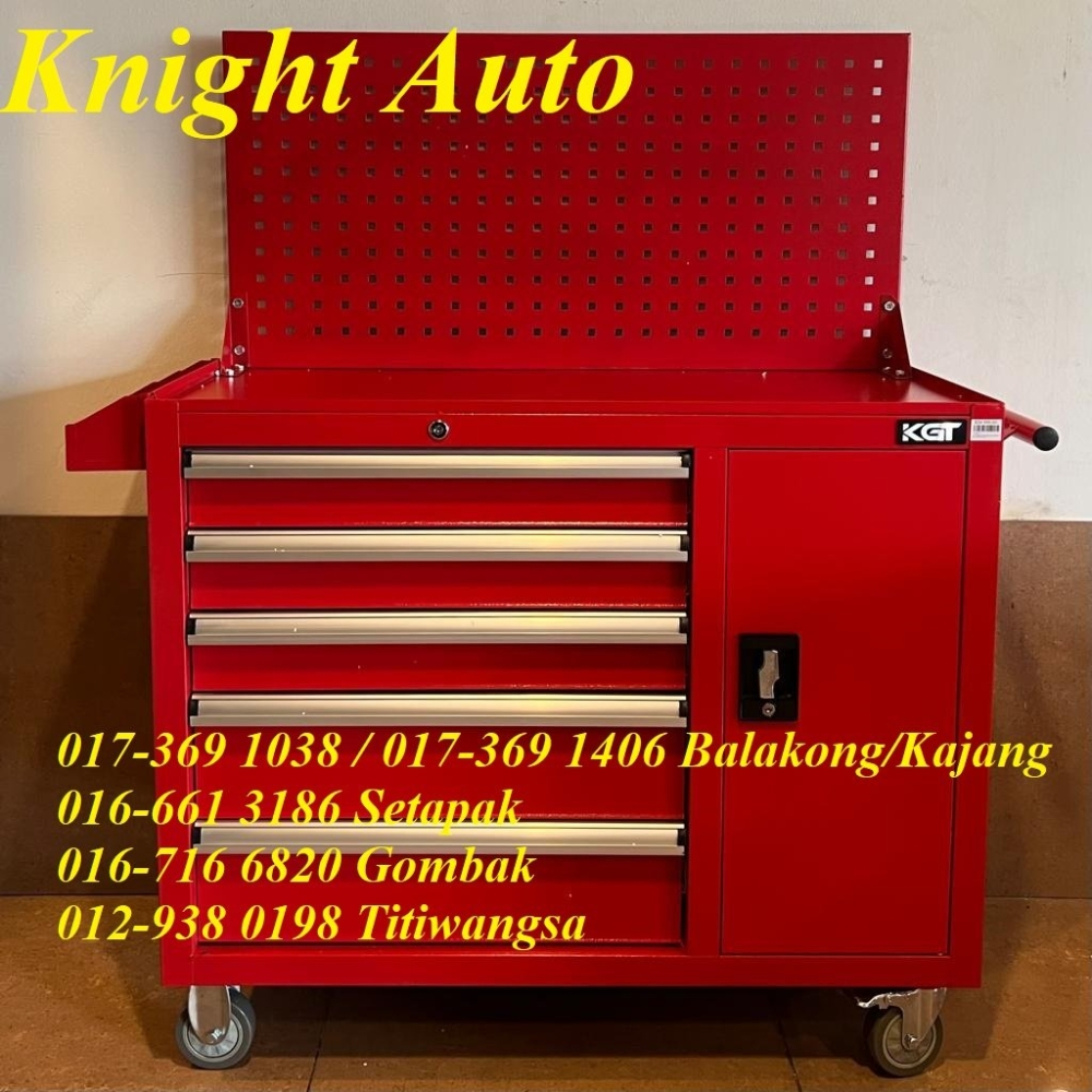 KGT Tool storage cabinet with hanging Board (5 drawers with 1 side door)(No tools) J007 ID35571 ...