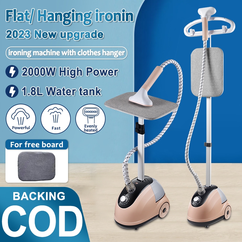 Garment Steamer 2000W Standing Telescopic Stand Type Clothes Steam Iron ...