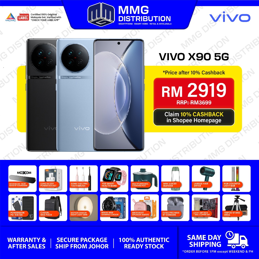 vivo X90 5G (12GB+8GB Extd.RAM 256GB ROM) - READY STOCK, 50MP IMX vcs ...