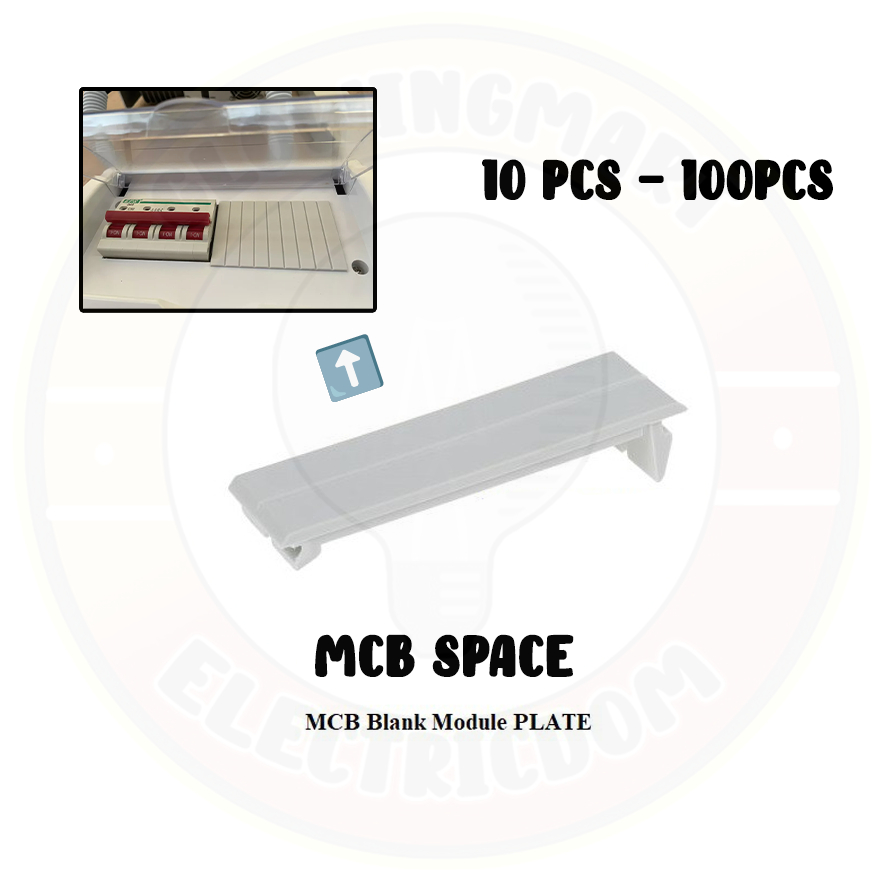 10PCS MCB BOX BLANKING PLATE / SPACER / PVC MCB BLANK COVER FOR MCB BOX ...