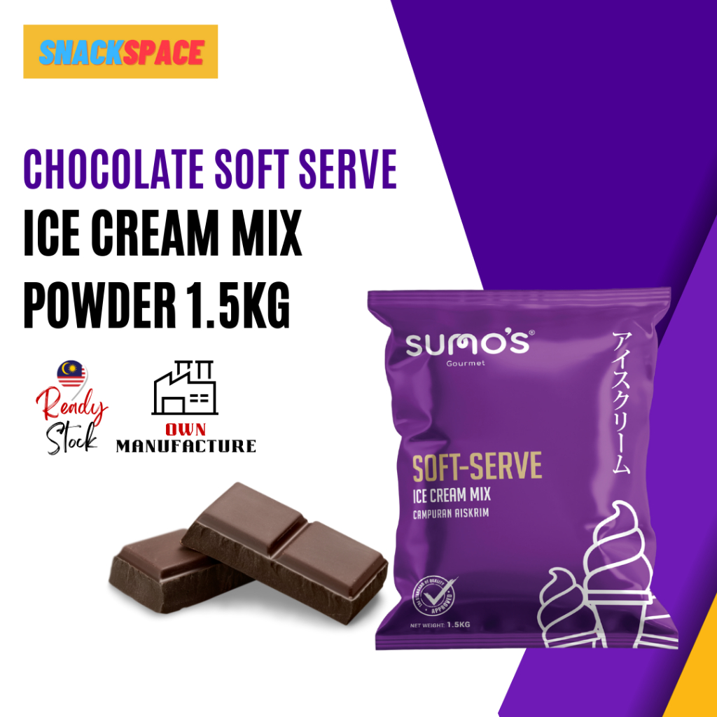 Sumo's CHOCOLATE Soft Serve Ice Cream Mix Powder / Serbuk Campuran Ais ...