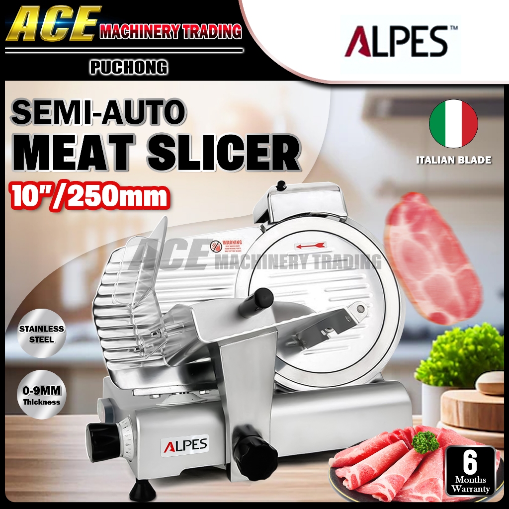 [ ALPES ] Commercial Semi Auto Meat Slicer / Mesin Potong dsging ...