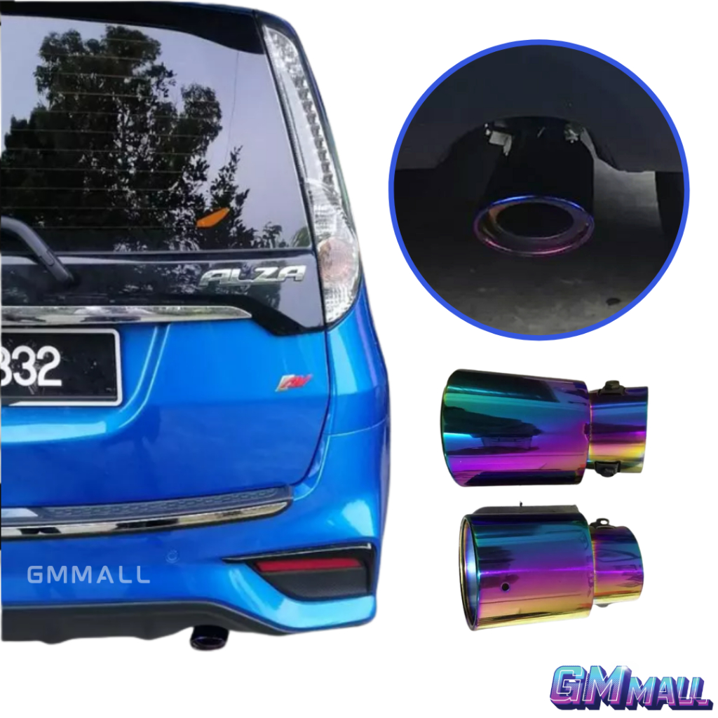 PERODUA ALZA MUFFLER Exhaust Pipe Tip Extension Tail pipe throat Ekzos ...