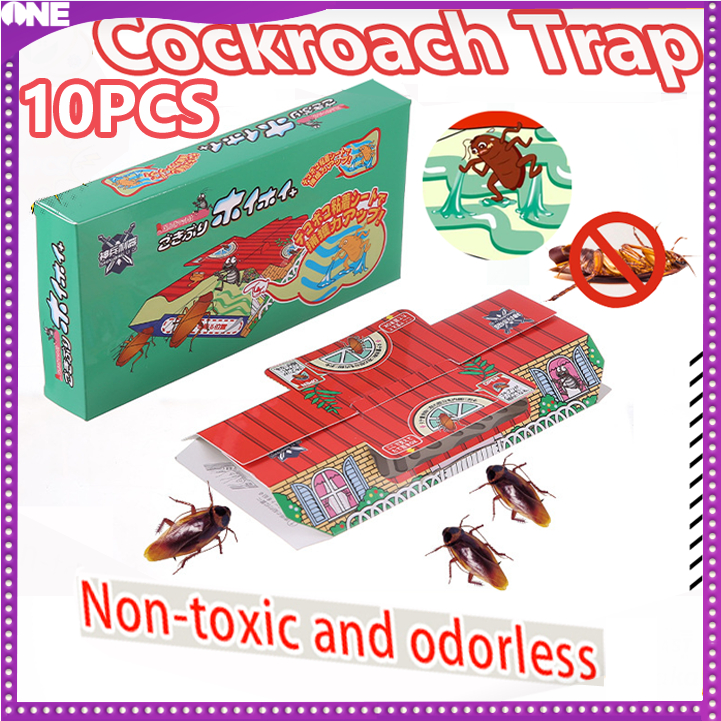 FJONE 10Pcs Cockroach and Lizard Sticky Glue Trap Cockroach Trap Super ...