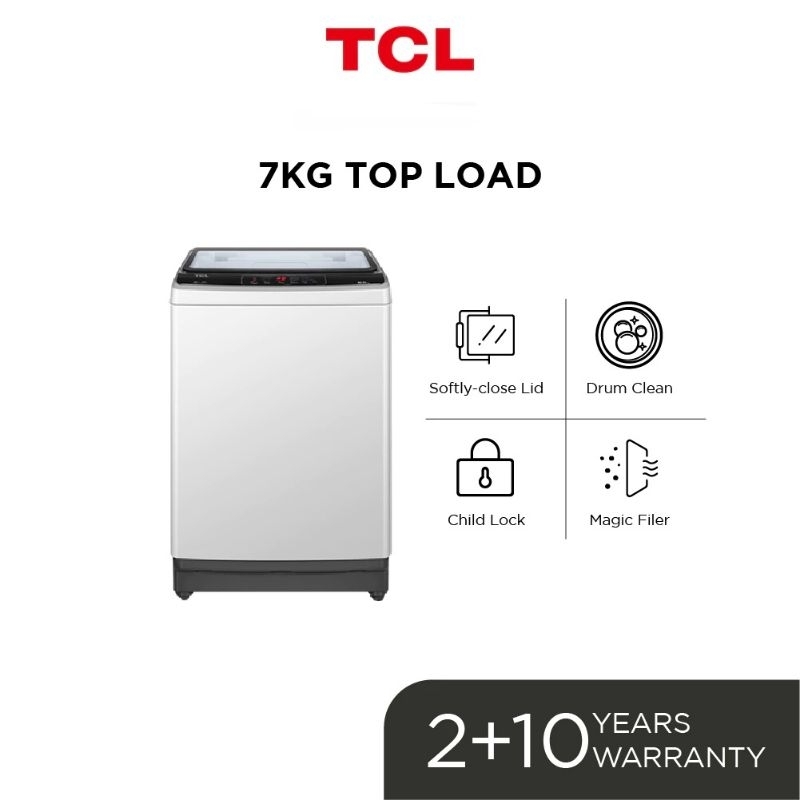 TCL Fully Auto Washer | Mesin Basuh Auto 7kg TWA70-A101M-09 | Shopee ...
