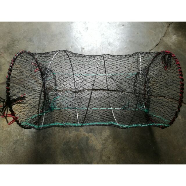 2 Lubang Premium Quality Jala Ikan Bubu Ikan Udang Panjang Jaring Pukat ...