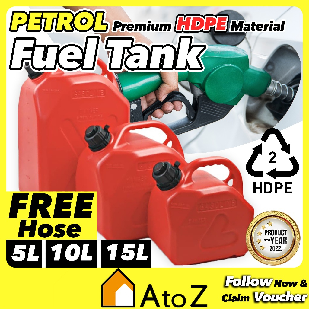 HDPE Tong Minyak Petrol Spare Fuel Tank Bottle Petrol Gasoline Oil Tank ...
