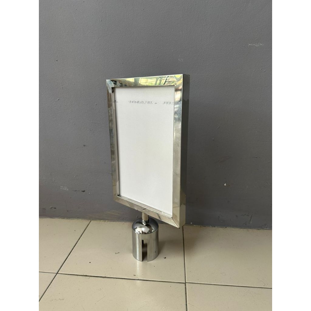 QUEUE UP STAND - DISPLAY A4/ SIGNAGE BOARD/ Q STAND BOARD / STAINLESS ...