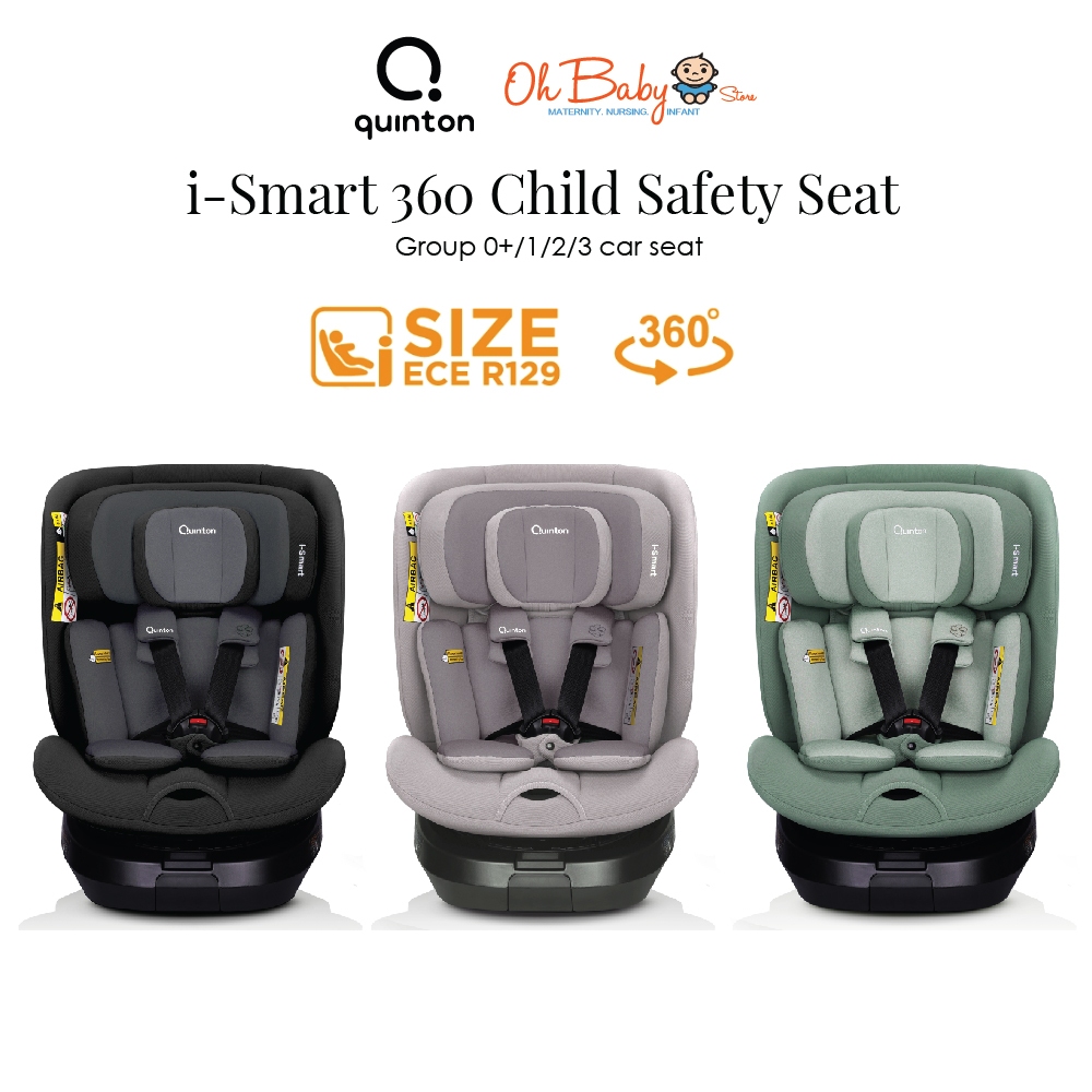 Quinton i-Smart 360 Child Safety Seat Group 0+/1/2/3 Car Seat | Shopee ...