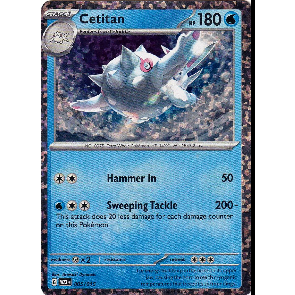 Pokemon TCG M23EN - 005/015 Mcdonalds Promo Card Cetitan Holo | Shopee ...