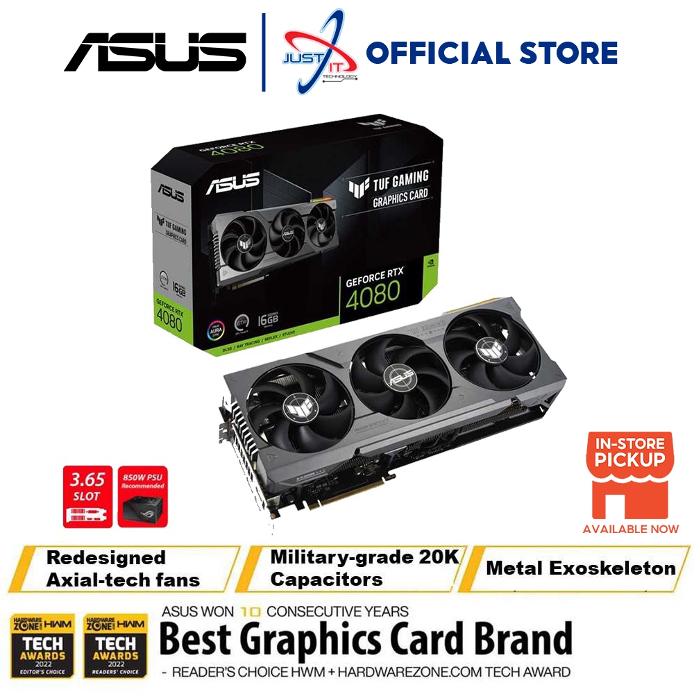 ASUS TUF Gaming Geforce RTX4080 16GB / RTX 4080 16GB OC EDITION GDDR6X ...