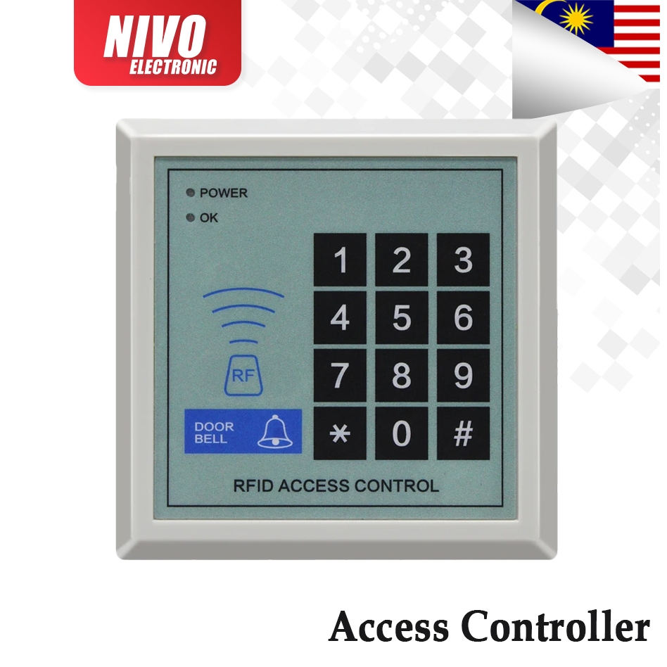 RFID reader keypad door lock access control YH2000-C | Shopee Malaysia