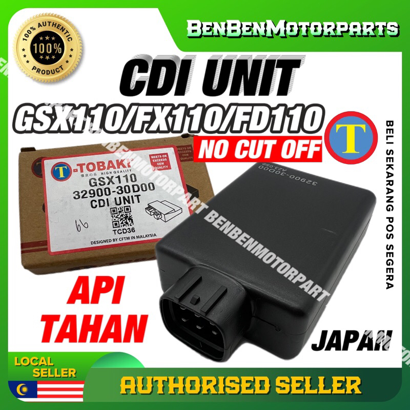 SUZUKI GSX FX110 FX FD 110 FD110 GSX110 CDI UNIT ECU CDI UNIT NO CUT ...