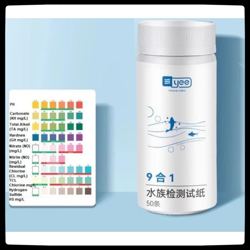 Yee 9 in 1 Water Quality Tester Testing Strip for pH NO2 NO3 CL3 Water ...