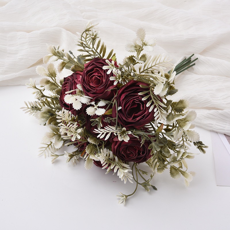 Korean Rose Hand Bouquet Wedding Hand Bouquet Flower Bridal Bouquet l ...