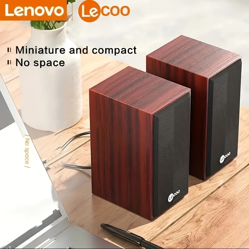 Lecoo (Powered By Lenovo) DS105 Classic Wood HIFI Basee Speaker ...