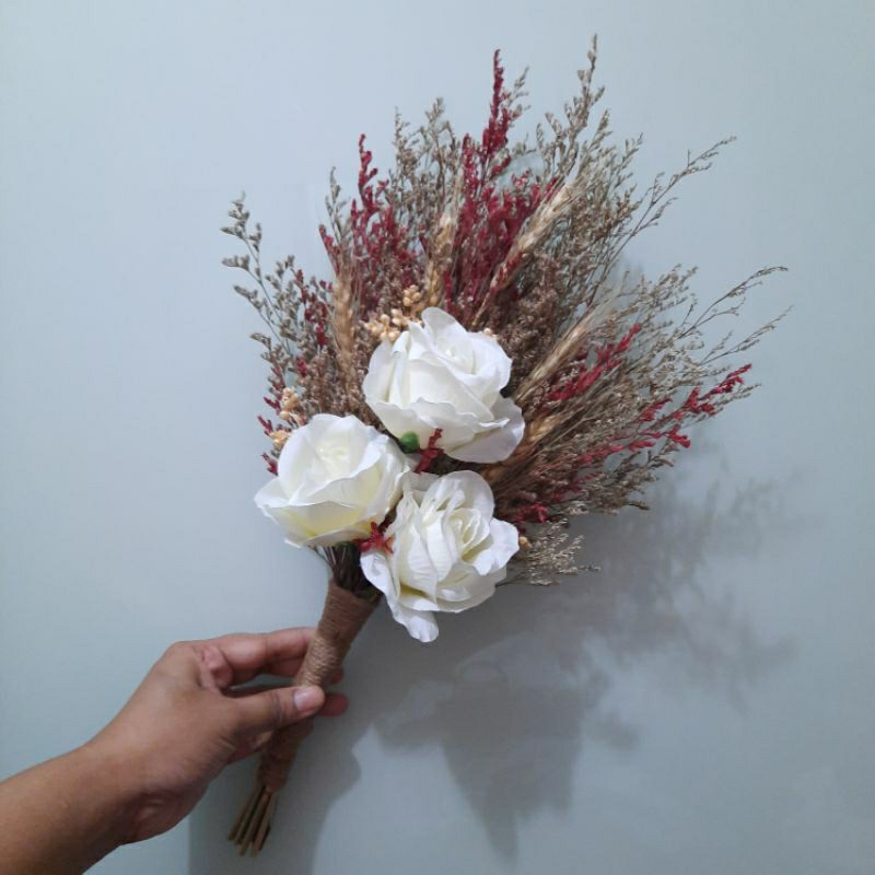 [KIPAS boleh +] Bunga tangan bawah 50 | Wedding bouquet | Bunga tangan ...