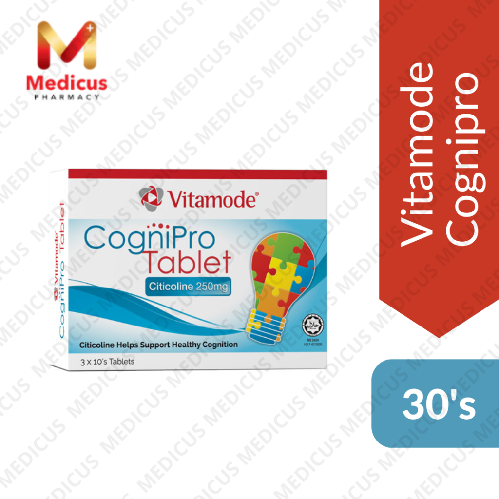 Vitamode CogniPro Tablet Citicoline 250mg 3x10's (Exp: 07/2025 ...