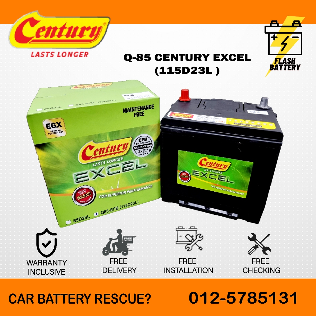 [ Installation Provided ] Q85 115D23L | Century Excel EFB Dynamic | Start & Stop Engine (Idle ...