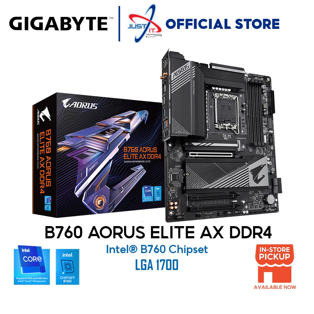 GIGABYTE B760 Aorus Elite AX Motherboard I3-13100/12400/13400/14400 ...