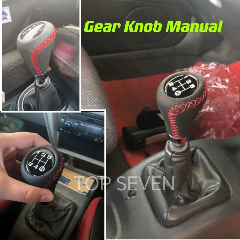 Gear Knob Manual 5 Speed PVC With Redline Wira / Saga / Kancil / Waja ...