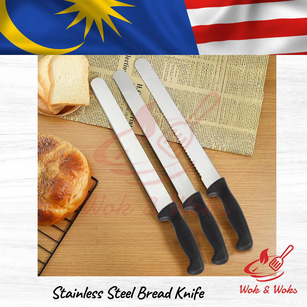 Stainless Steel Bread@Cake Knife / Pisau Roti@Kek Keluli | Shopee Malaysia