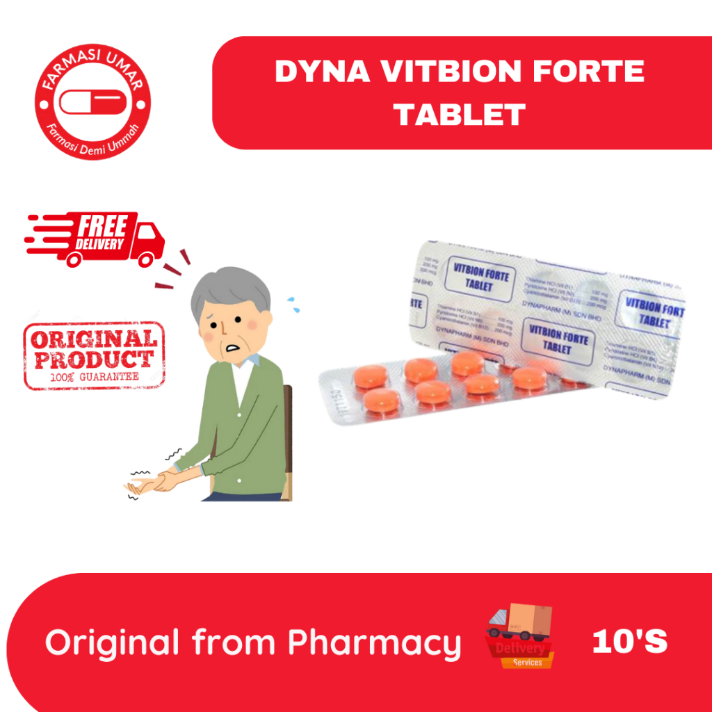 Dyna Vitbion Vitamin B1, B6, B12 untuk Saraf Urat Sakit dan Tambah ...