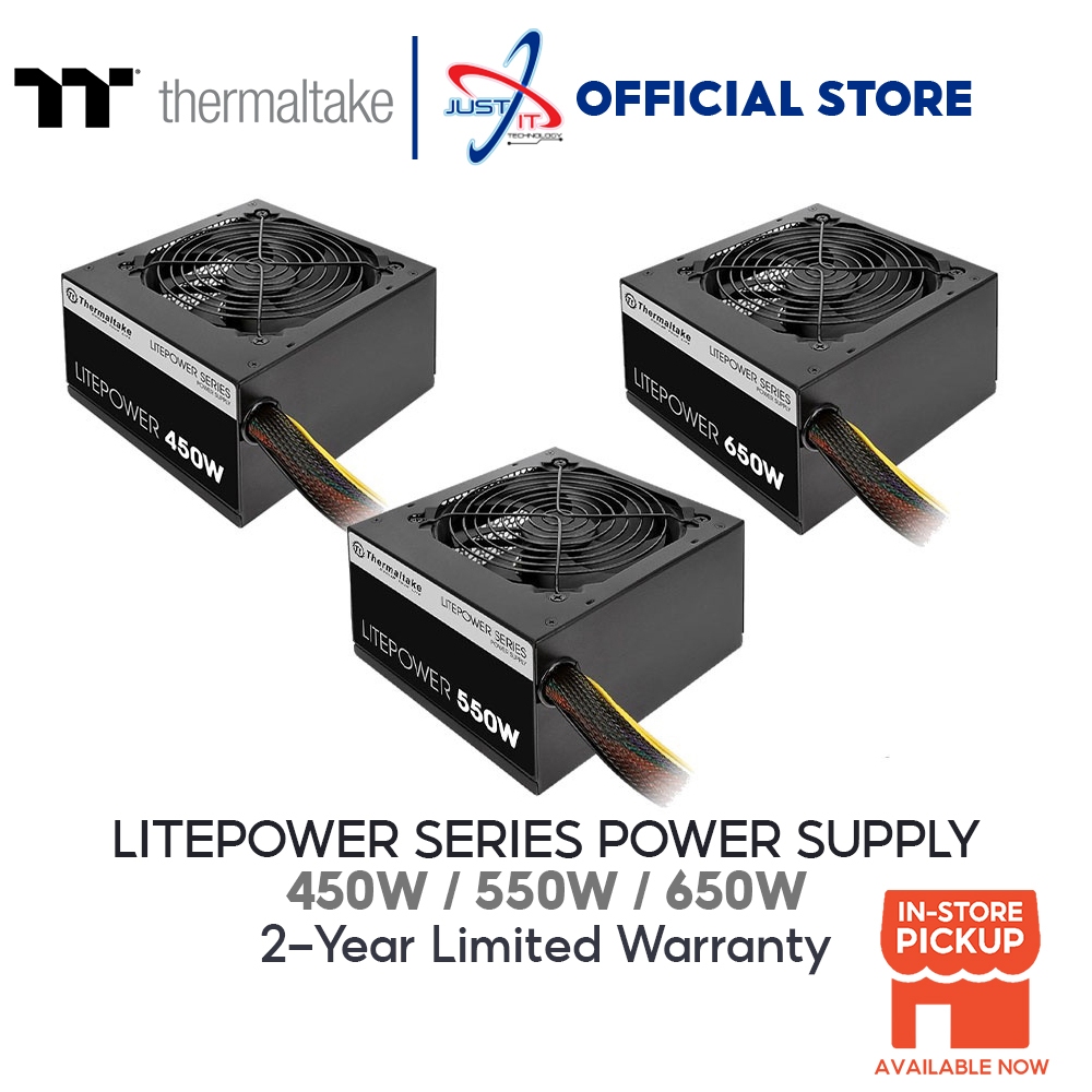 Thermaltake Litepower 450W / 550W / 650W POWER SUPPLY PSU | Shopee Malaysia